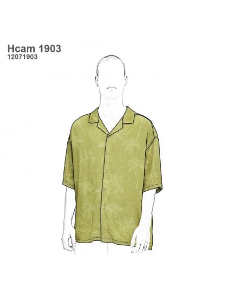 Molde camisa oversize hombre 1903 | PDF, AI, DXF e impreso