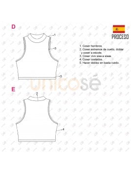 Moldes PDF o Papel |Patrones Para Tops | Únicosé La Moldería (3)