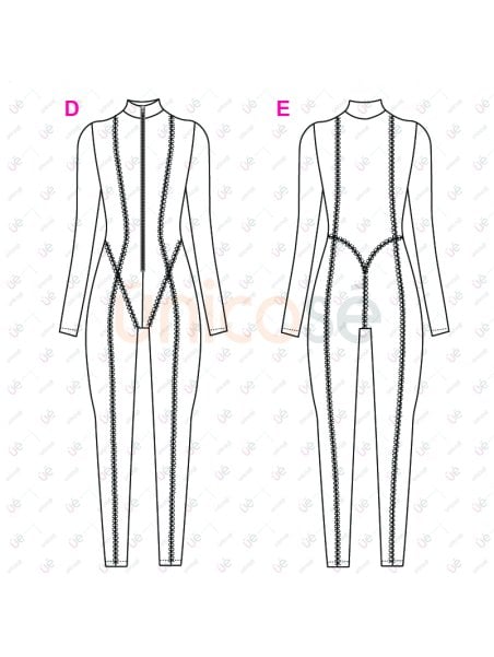 Molde Enterito Catsuit Mujer 2403 | Patrón de Costura