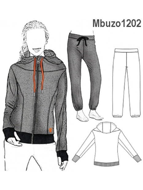 Molde Buzo Mujer 1202 | Patrón de Costura